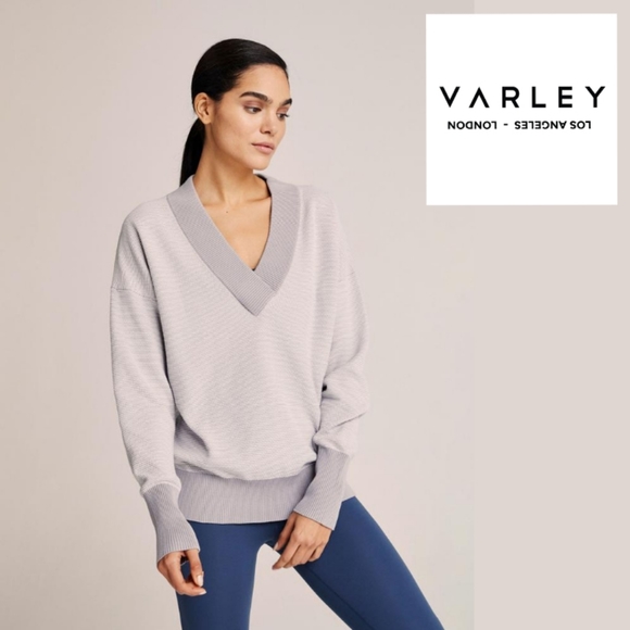 Varley | Sweaters | Varley Gower Sweater In Grey | Poshmark